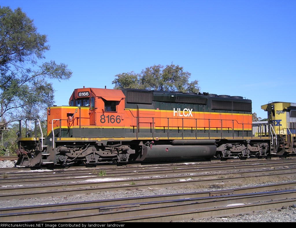 HLCX 8166 In The Yard At New River Track # 1